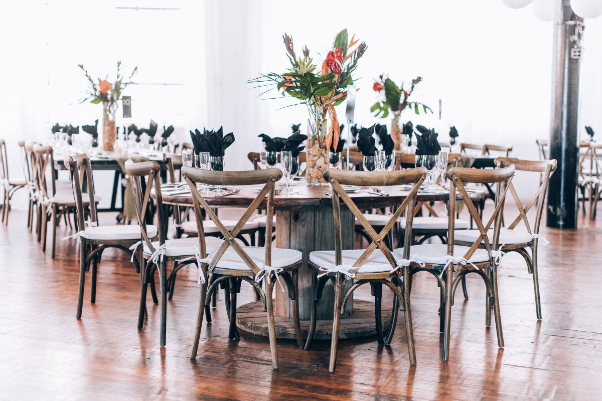 Art Factory Wedding with Modern, Tropical & Vintage Details - Fox & Hare