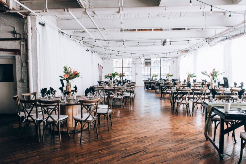 Art Factory Wedding with Modern, Tropical & Vintage Details - Fox & Hare