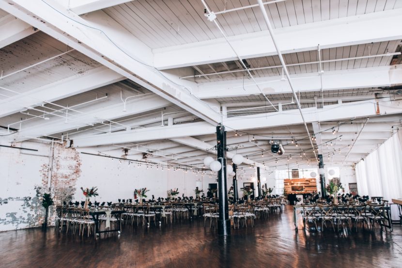 Art Factory Wedding with Modern, Tropical & Vintage Details - Fox & Hare