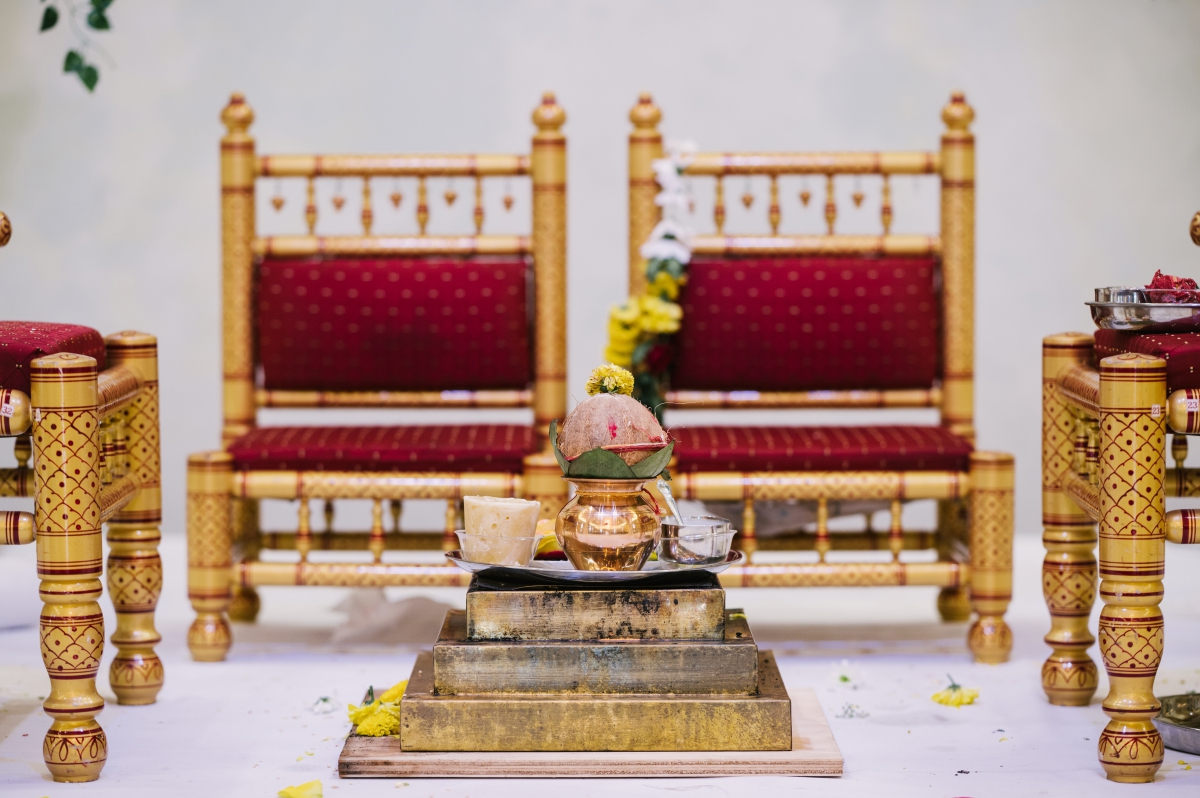 Indian Winter Wedding at the Hindu Samaj Temple of Mahwah