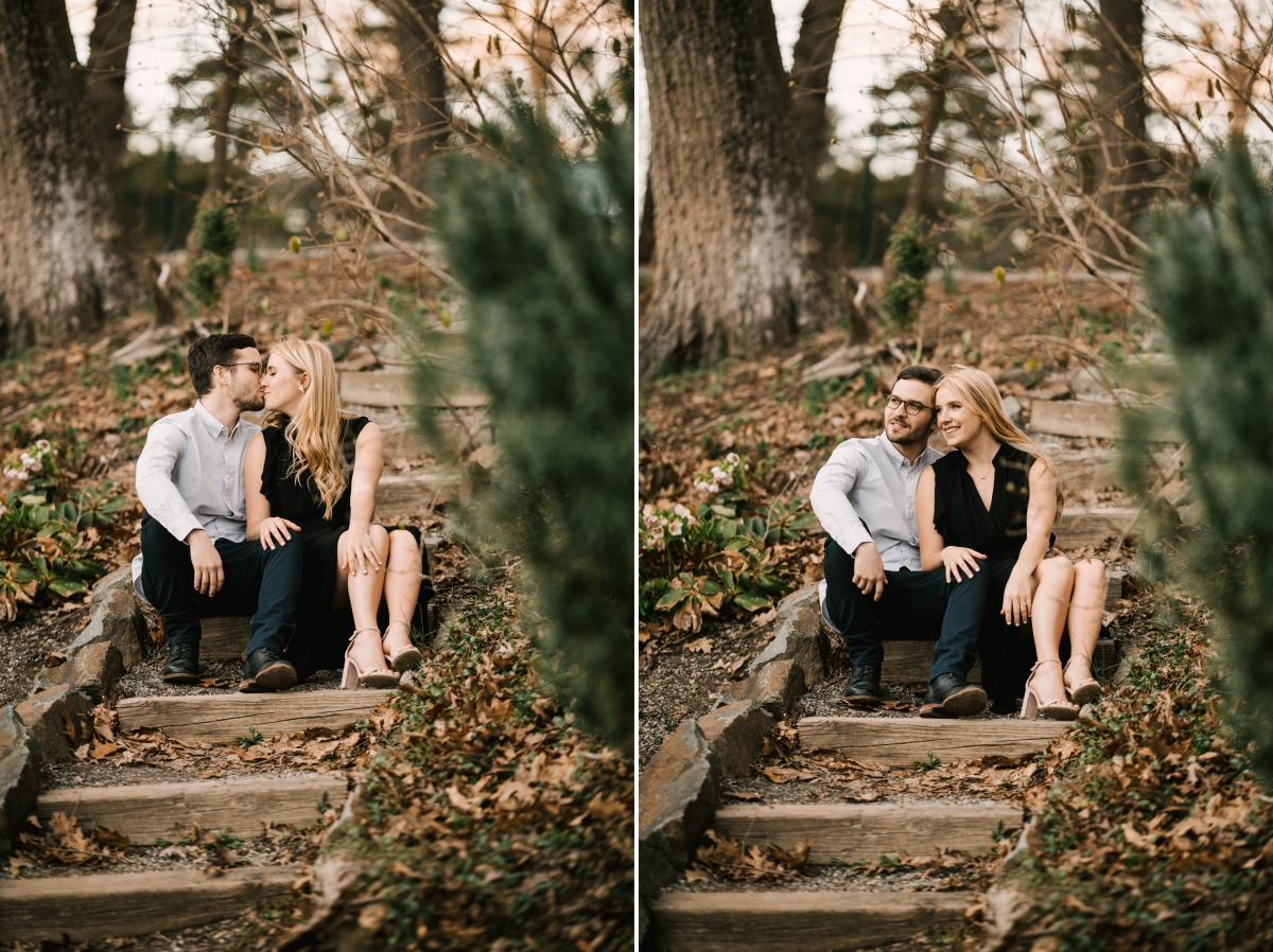 Early Spring Engagement Session at Laurelwood Arboretum