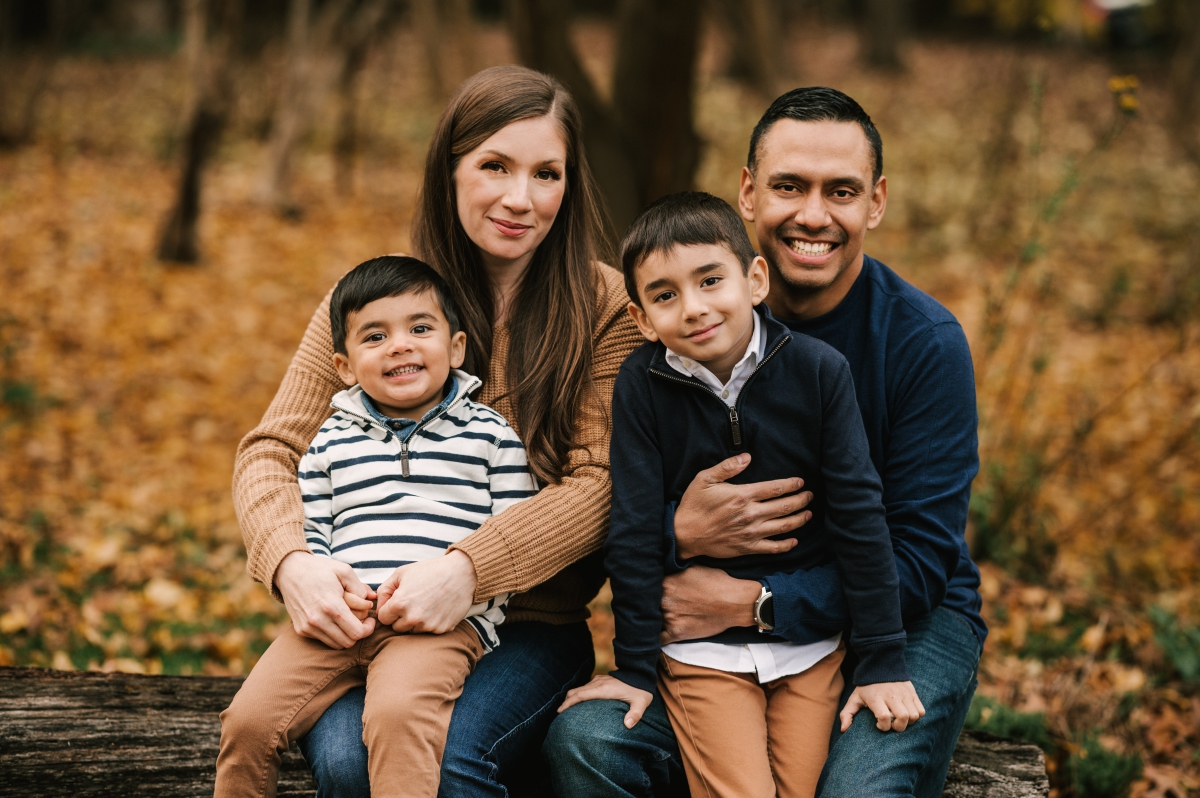 Fall Family Session at Laurelwood Arboretum in Wayne, New Jersey